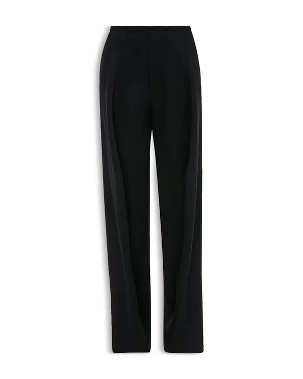 Victoria Beckham Wool Sculptural Leg Trousers