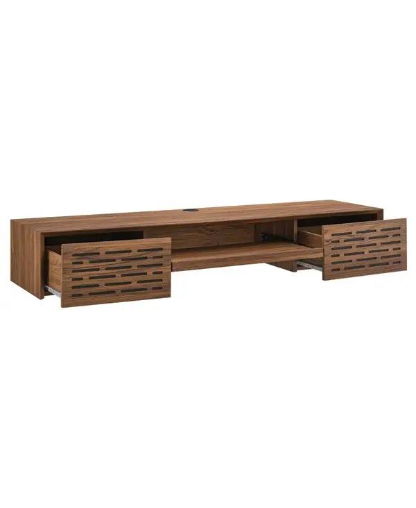 MODWAY Merit 60" Wall Mount Wood Office Desk