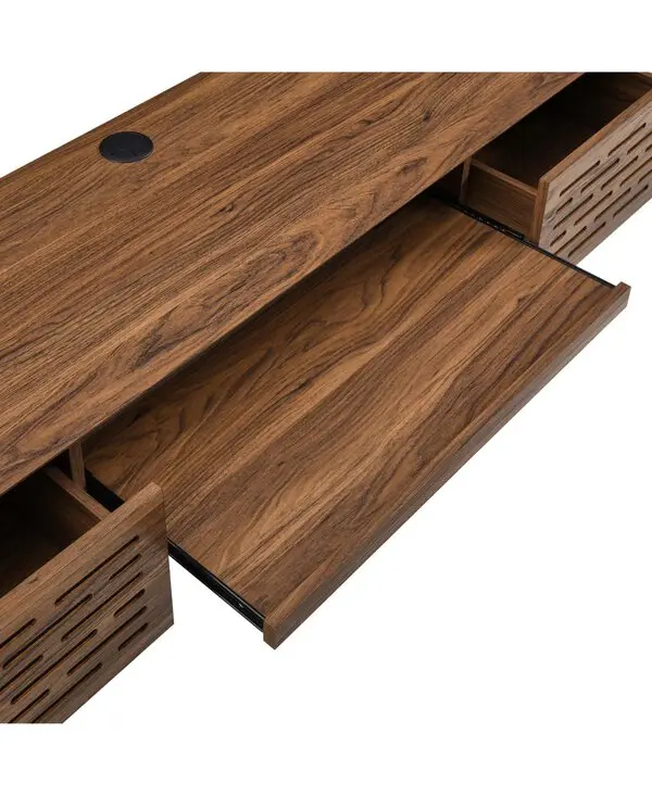MODWAY Merit 60" Wall Mount Wood Office Desk