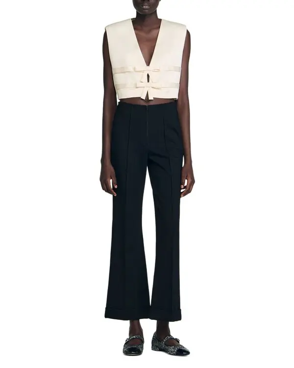 Sandro Straight Leg Trousers