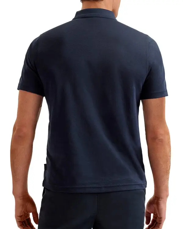 Ted Baker London Short Sleeve Regular Fit Polo - Navy