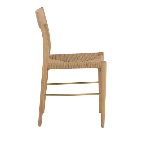 SUNPAN Bondi Dining Chair, Set Of 2 - Light Oakwoven Paper