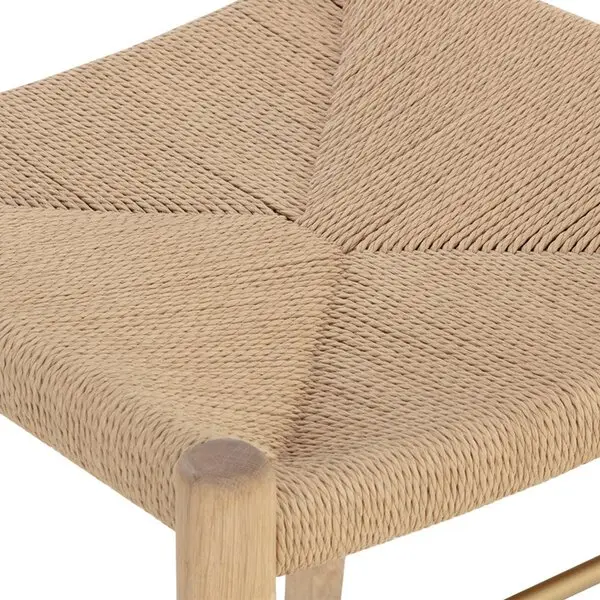 SUNPAN Bondi Dining Chair, Set Of 2 - Light Oakwoven Paper