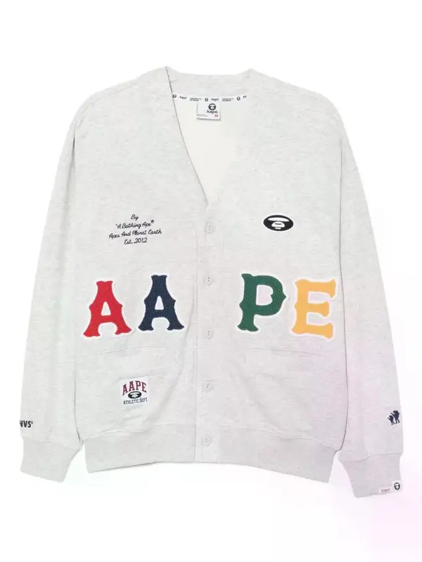AAPE BY *A BATHING APE Logo-appliqué Sweatshirt - Grey