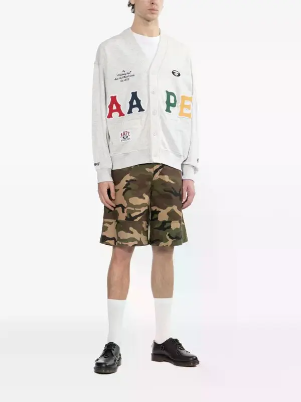 AAPE BY *A BATHING APE Logo-appliqué Sweatshirt - Grey