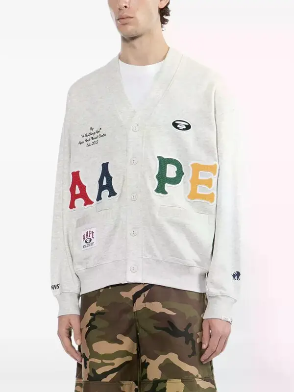 AAPE BY *A BATHING APE Logo-appliqué Sweatshirt - Grey