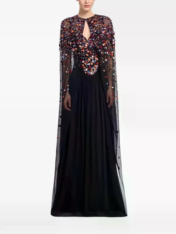 Elie Saab Sequin-embellished Cape