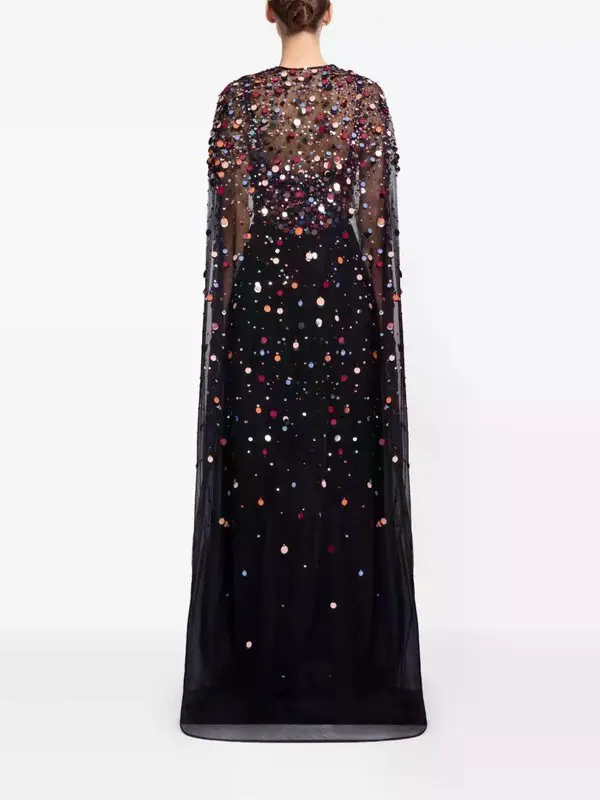 Elie Saab Sequin-embellished Cape