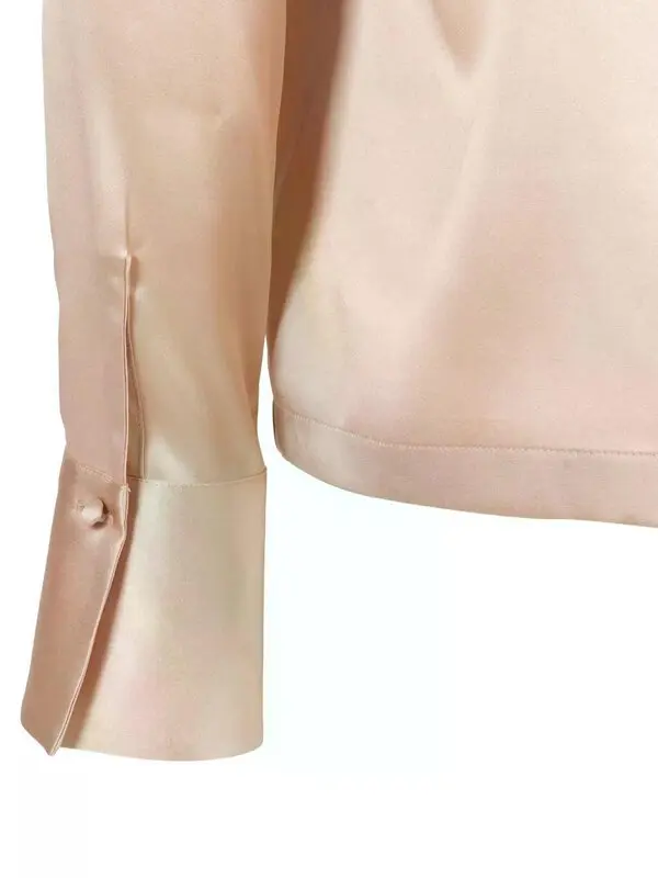 MAZZARELLI Angie Satin Blouse - Neutrals