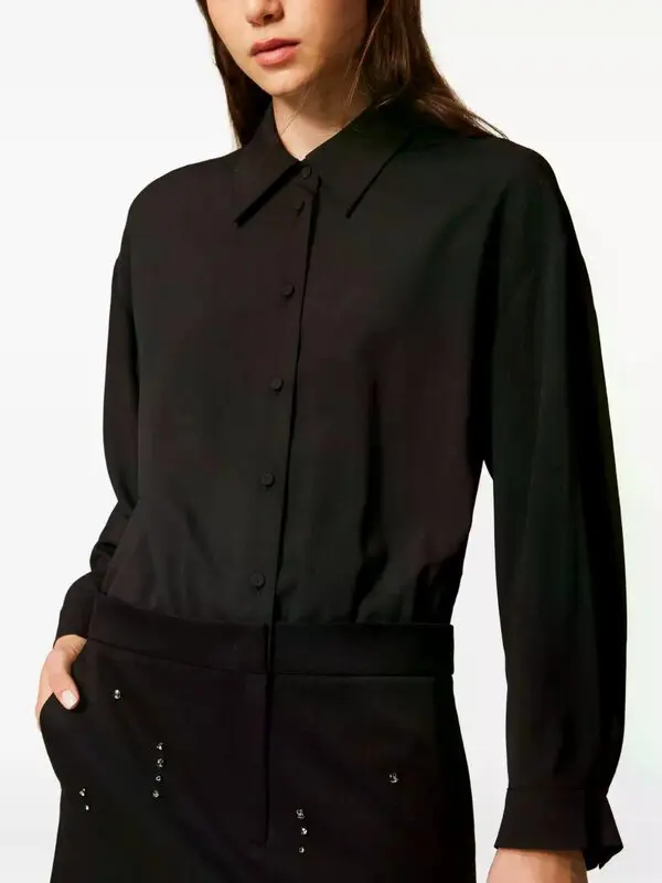 TWINSET Embellished Mini Shirt Dress