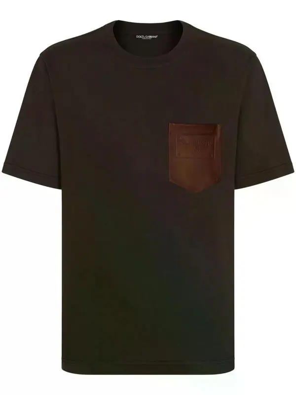 Dolce & Gabbana Logo-stamp Cotton T-shirt