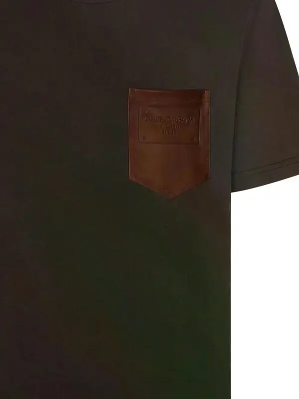 Dolce & Gabbana Logo-stamp Cotton T-shirt