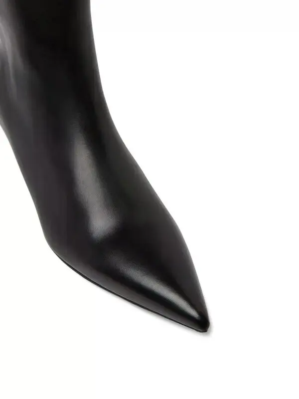 Marsèll Aculeo Basalt Pointed-toe Kitten-heel Boots