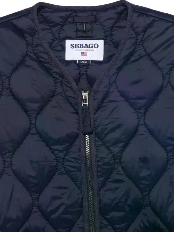 SEBAGO Quilted Zip-front Gilet - Blue