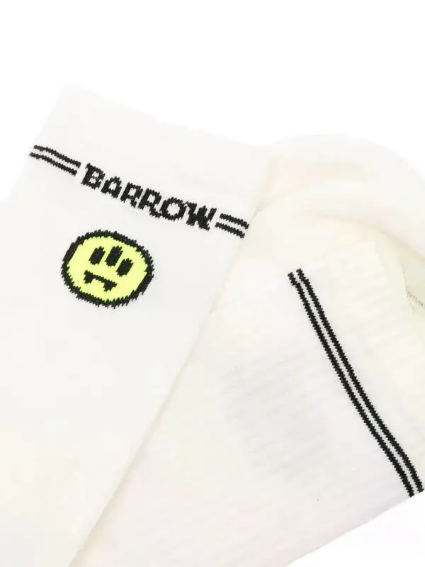 BARROW Intarsia-knit Logo Socks