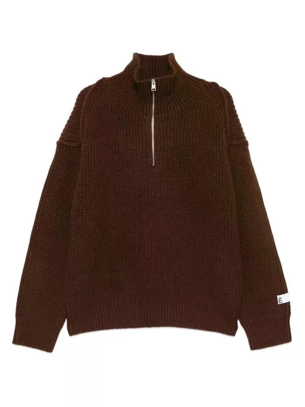 ÉTUDES STUDIO High-neck Zip-up Sweater