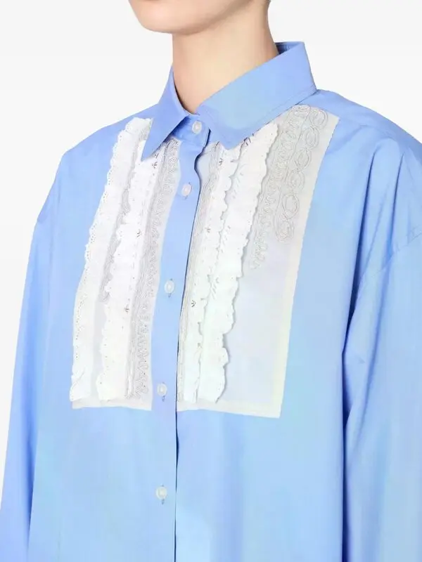 Kolor Lace-paneled Shirt