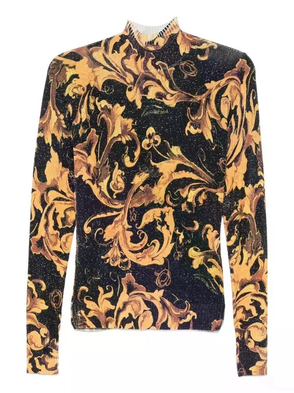 Versace Baroque High-neck Blouse