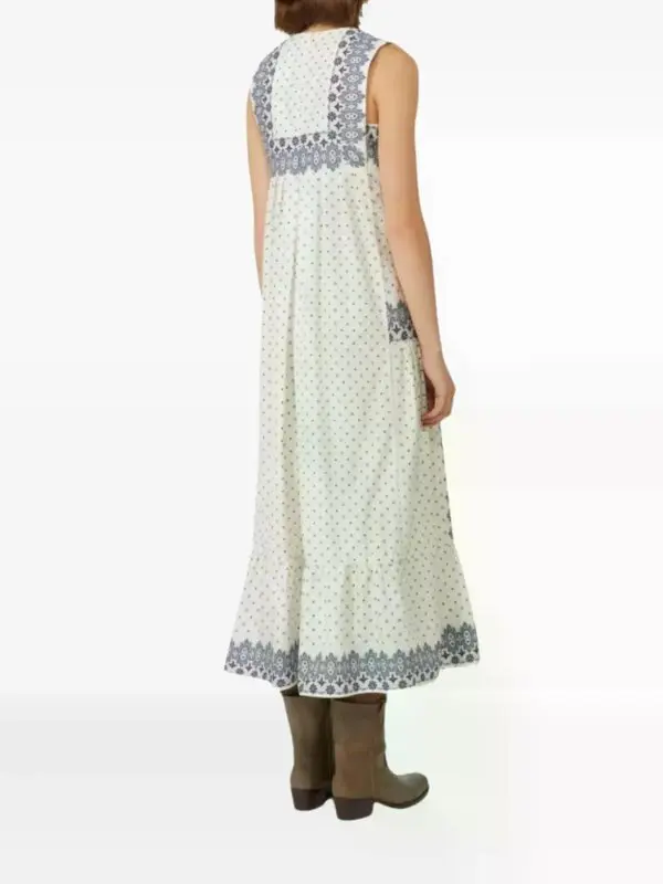 Max Mara Manila Paisley-print Tiered Midi Dress