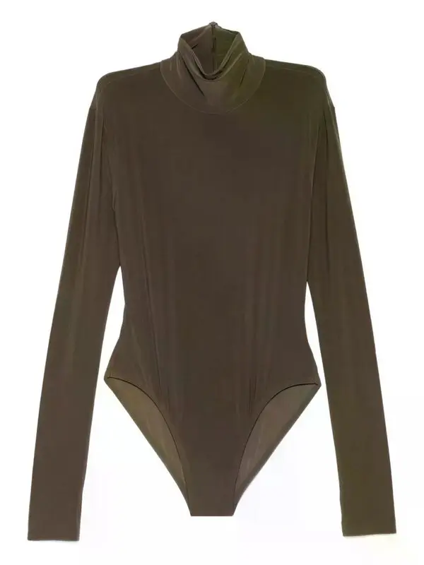 Norma Kamali Long-sleeve High-neck Bodysuit