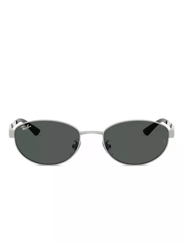 Ray-ban Oval-frame Sunglasses - Silver