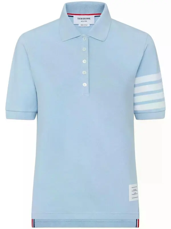 Thom Browne 4-bar Piqué-weave Polo Shirt