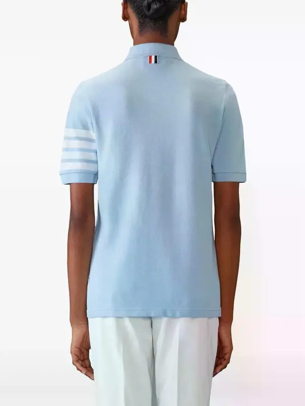 Thom Browne 4-bar Piqué-weave Polo Shirt