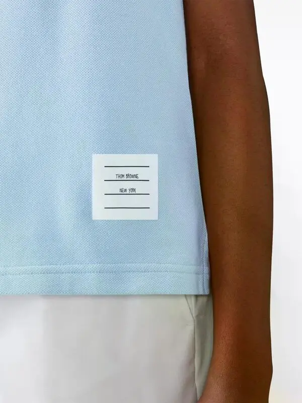 Thom Browne 4-bar Piqué-weave Polo Shirt