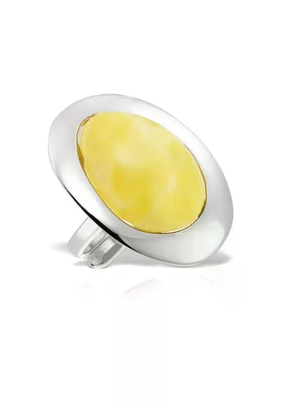 OBSIDIAN Plated Oval Ring