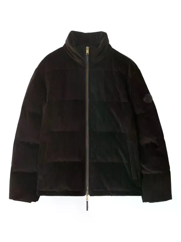 Burberry Corduroy Puffer Jacket - Brown