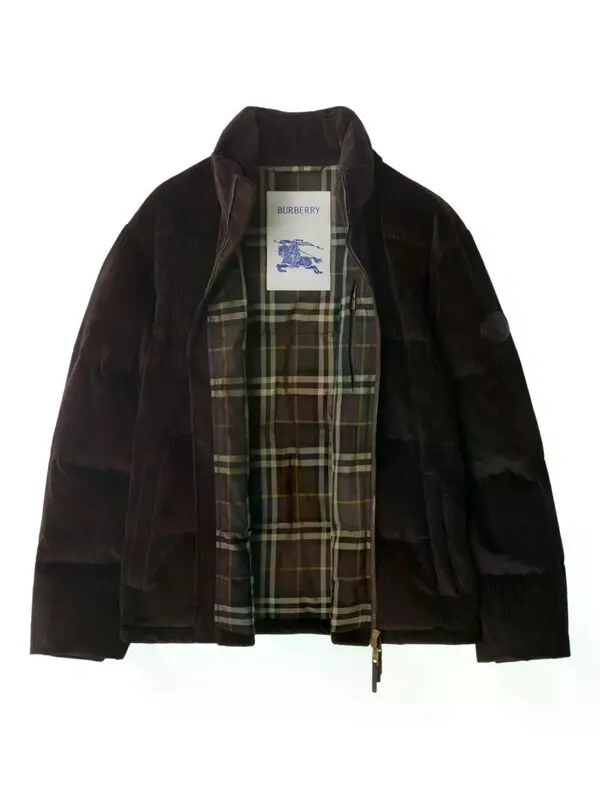 Burberry Corduroy Puffer Jacket - Brown