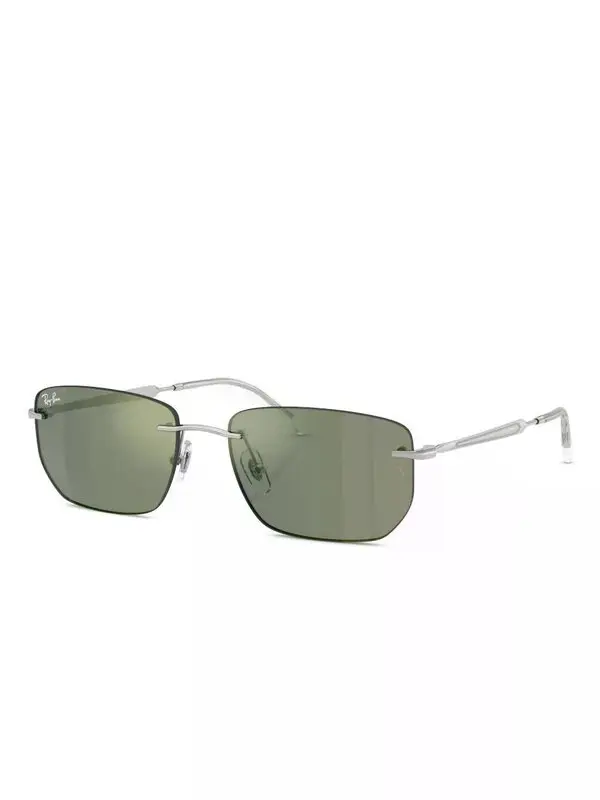 Ray-ban Square-frame Rimless Sunglasses - Silver