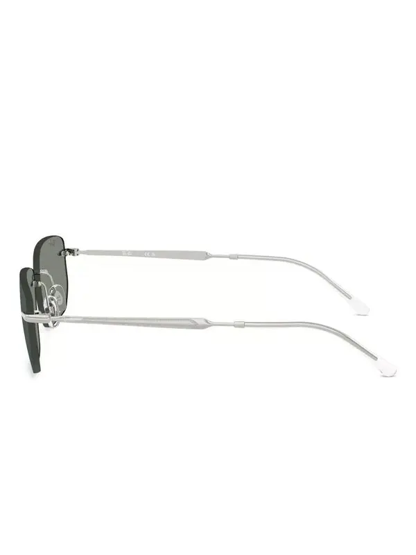 Ray-ban Square-frame Rimless Sunglasses - Silver