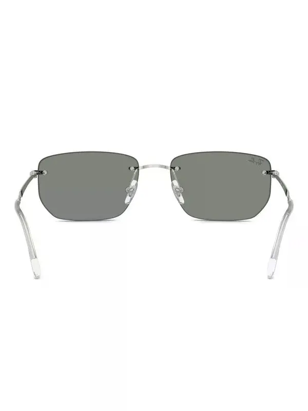 Ray-ban Square-frame Rimless Sunglasses - Silver