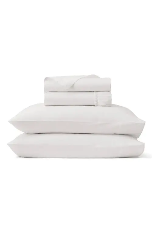 BOLL & BRANCH Signature Piped Edge Sheet Set - White/white