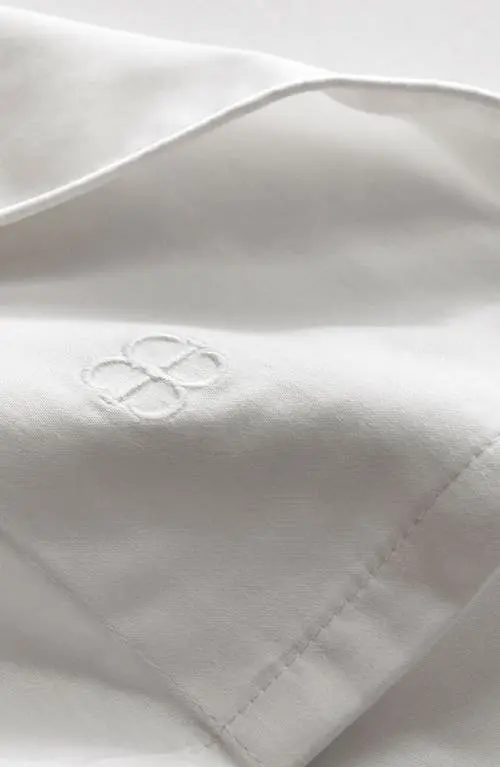 BOLL & BRANCH Signature Piped Edge Sheet Set - White/white