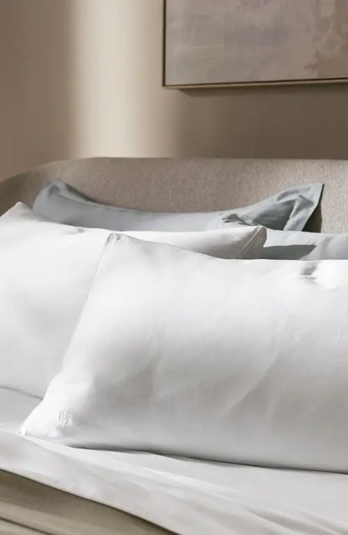 BOLL & BRANCH Signature Piped Edge Sheet Set - White/white