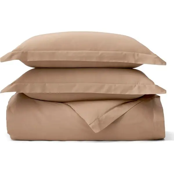 BOLL & BRANCH Signature Hemmed Duvet Set - Camel