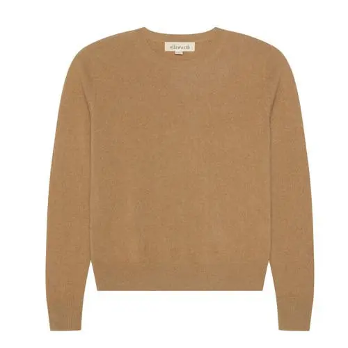 ELLSWORTH + IVEY Daphne Cashmere Sweater - Brown