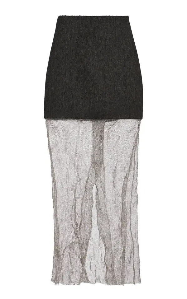 Prada Woven Mini Skirt