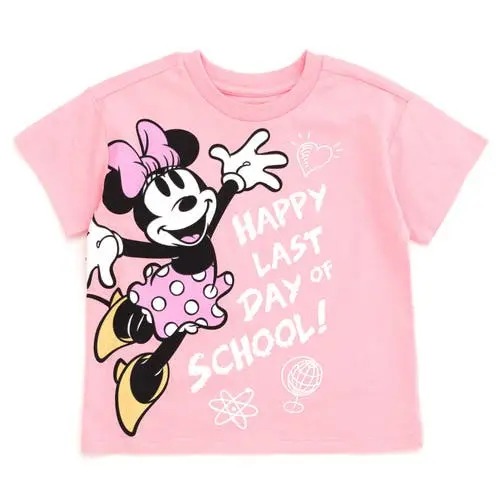 Disney Graphic T-shirt - Last Day Of School/ Peach