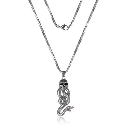 HARRY POTTER The Dark Arts Skull And Snake Pendant