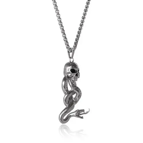 HARRY POTTER The Dark Arts Skull And Snake Pendant