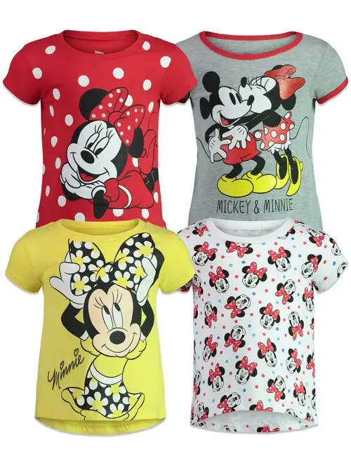 Disney Minnie Mouse & Friends 4-pack T-shirts - Multicolor