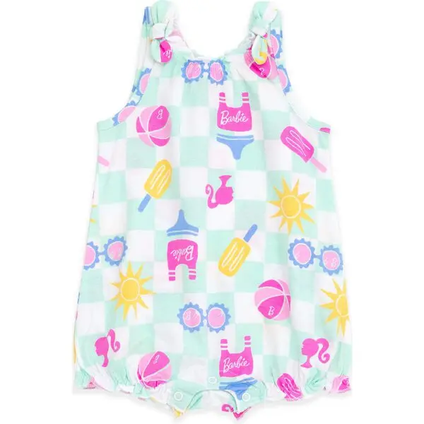 BARBIE Baby Sleeveless Bubble Romper - Pale Turquoise