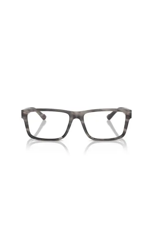 FERRARI 55mm Rectangle Optical Glasses - Grey