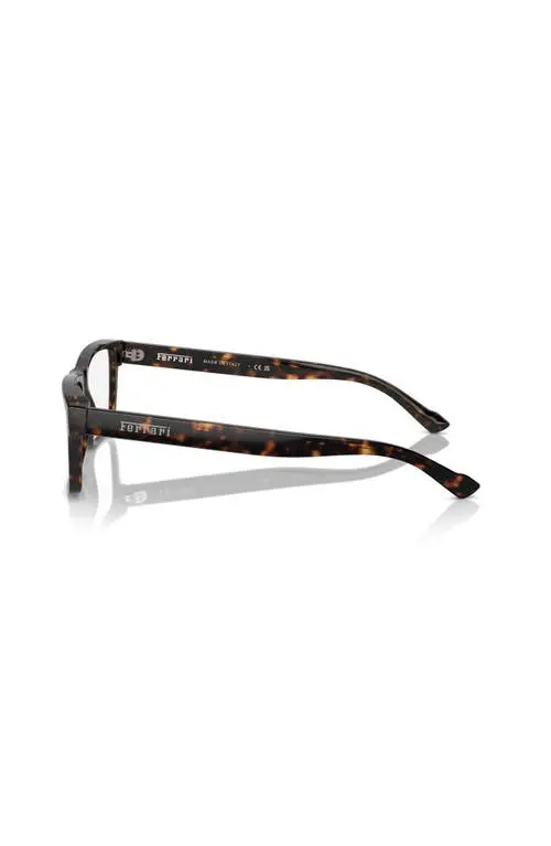 FERRARI Rectangle Full Rim Acetate Eyeglasses - Tortoise