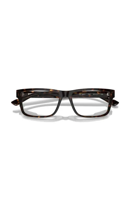 FERRARI Rectangle Full Rim Acetate Eyeglasses - Tortoise