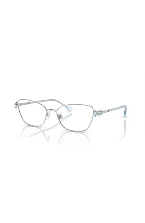 SWAROVSKI Rectangle Optical Glasses - Silver