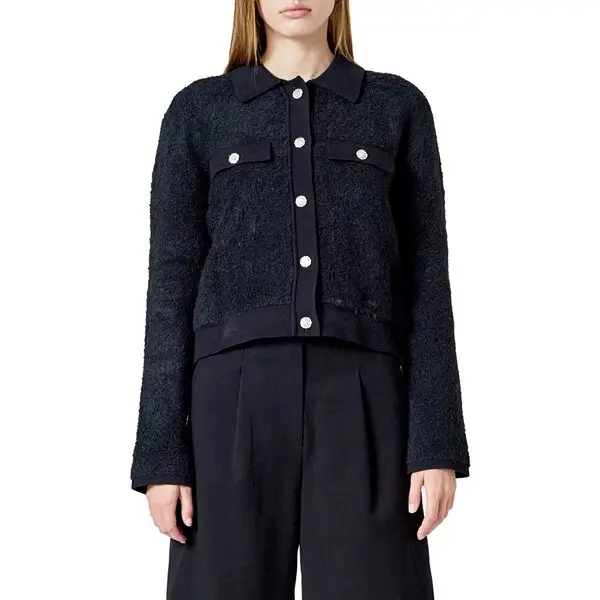 Endless Rose Embellished Knit Jacket
